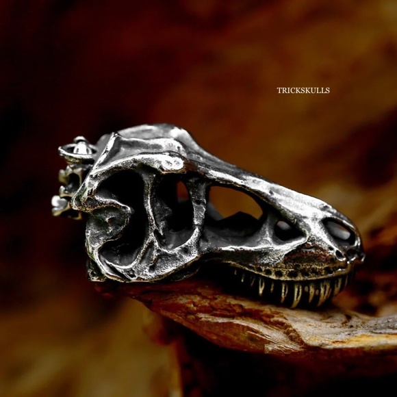 TRICKSKULLS | Jewelry | Tyrannosaurus Rex Trex Dinosaur 36 Stainless ...